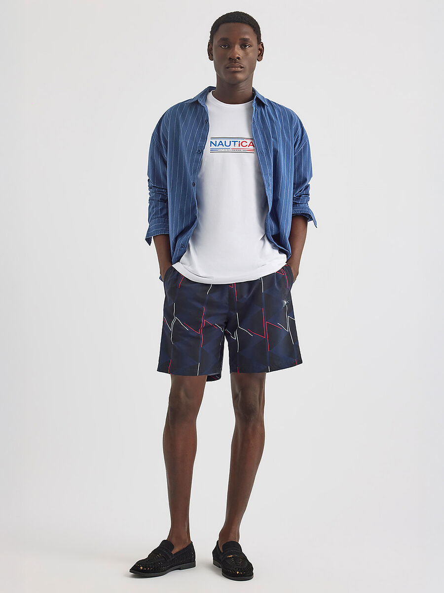 Mazu 7" Swim Shorts Dark Navy | SWIMWEAR | Nautica Australia